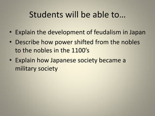 Feudal japan | PPTX