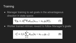 FeUdal Networks for Hierarchical Reinforcement Learning | PPTX