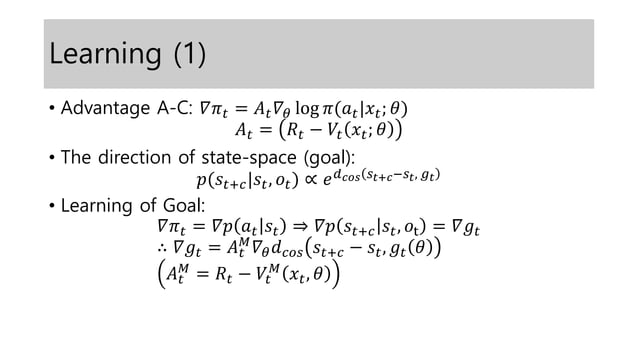 Feudal networks for hierarchical reinforcement learning | PPT