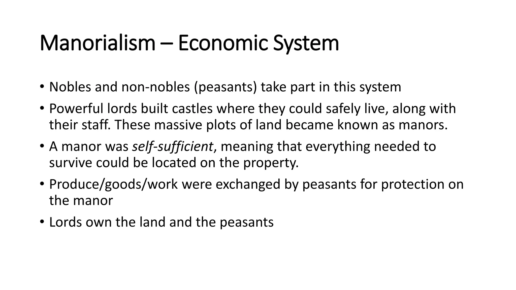 Feualism & Manorialism | PPTX