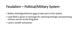 Feualism & Manorialism | PPTX