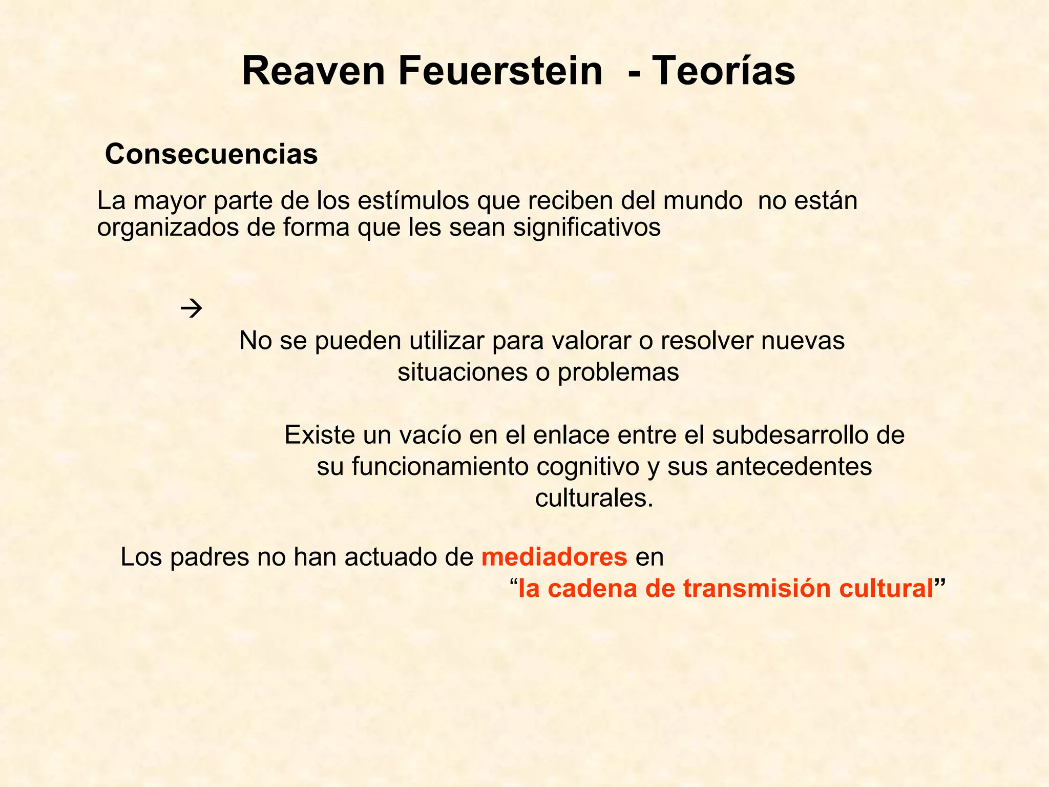 reuven feuerstein | PPT