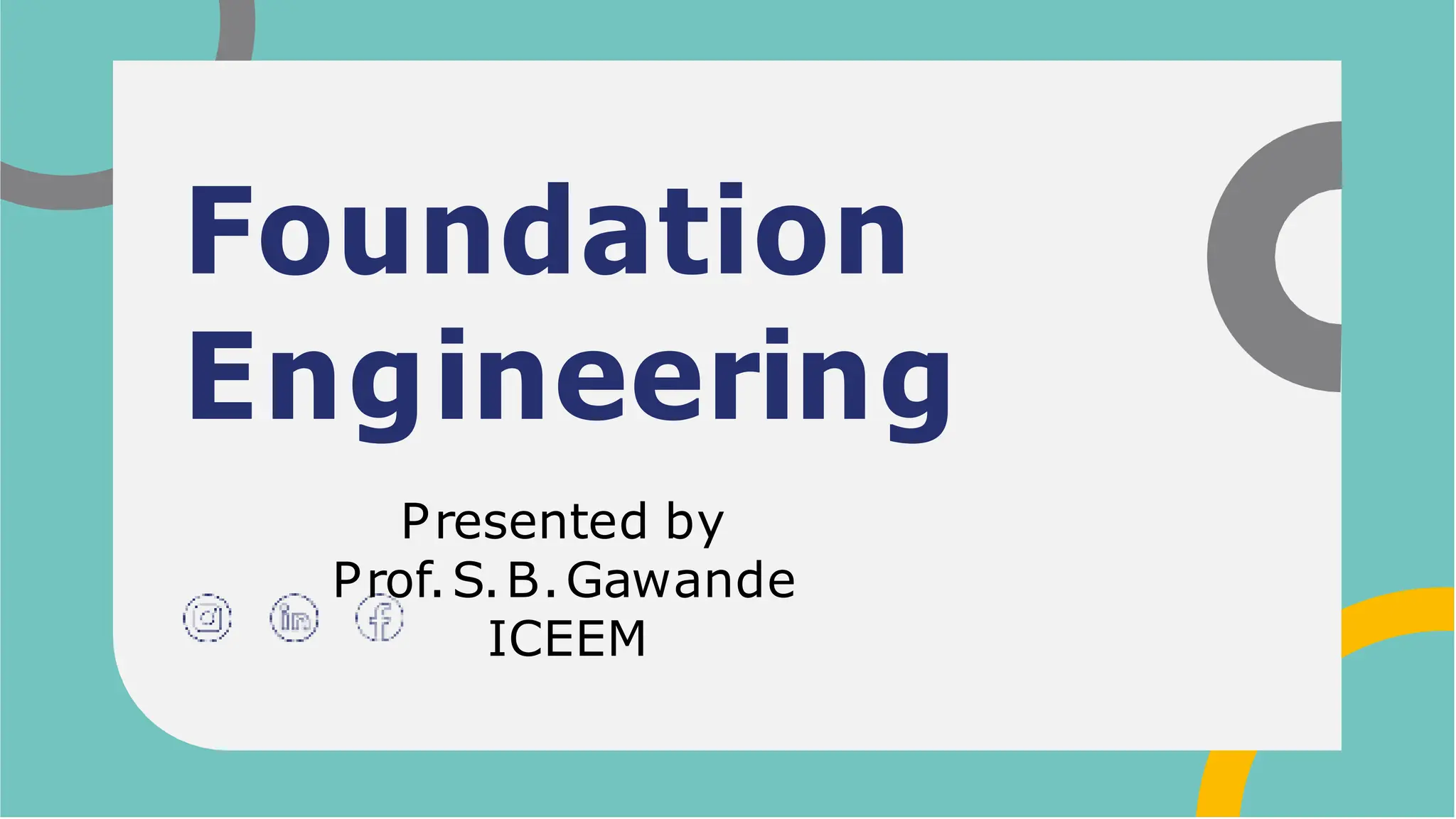 Foundation Engineering | PPT