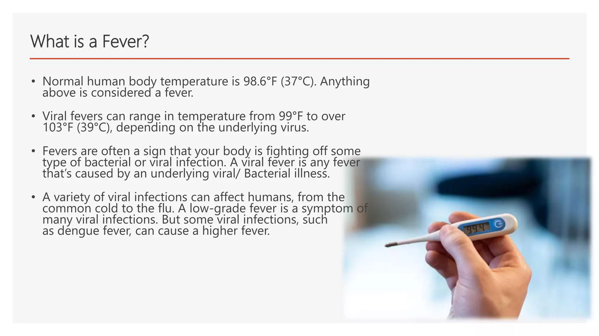 Viral/Bacterial Fever | PPTX