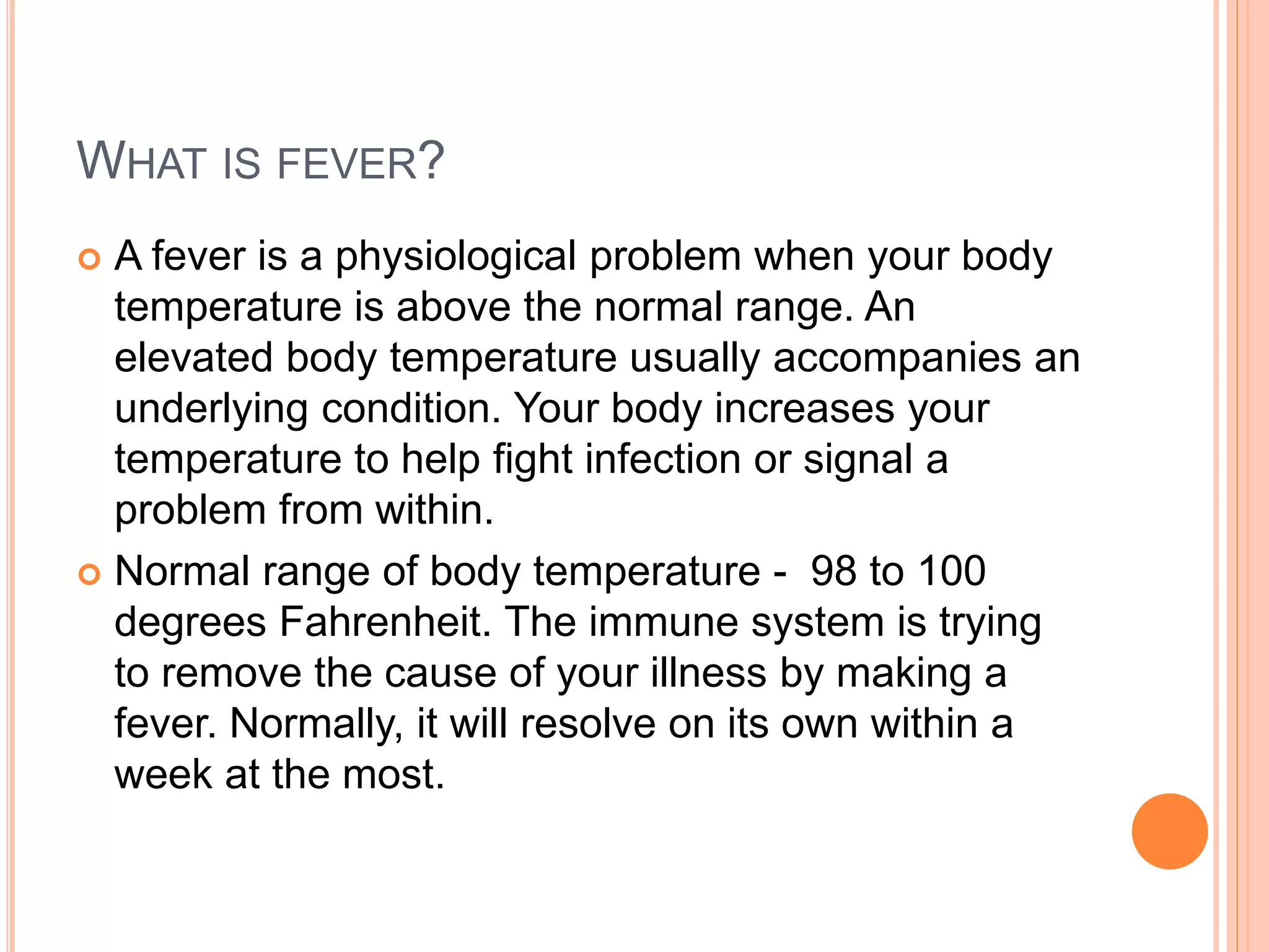 Fever | PPTX