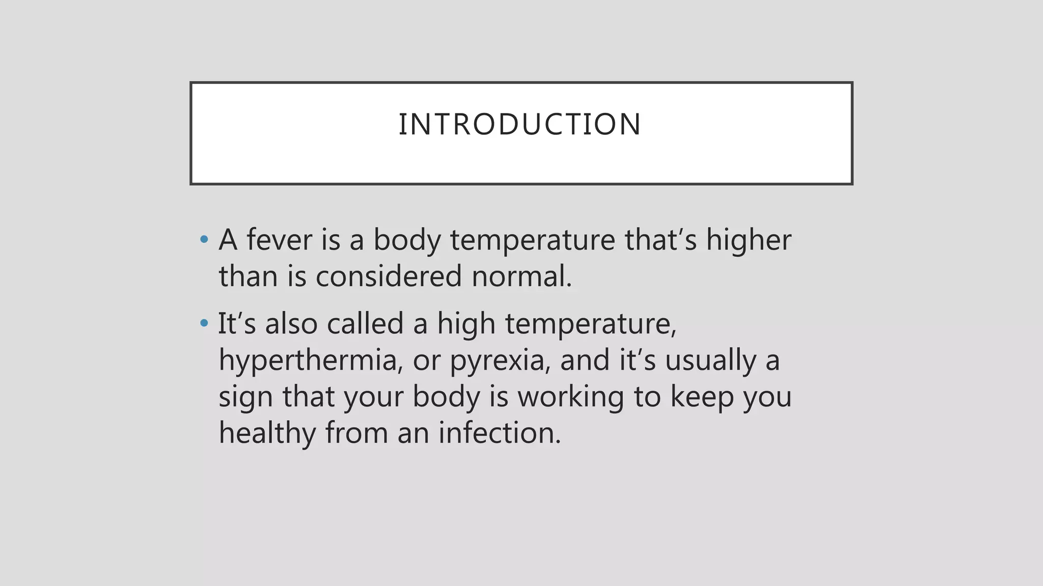 Fever | PPTX