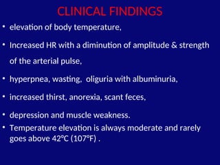 FEVER in animals veterinary science,Fever conditions | PPT