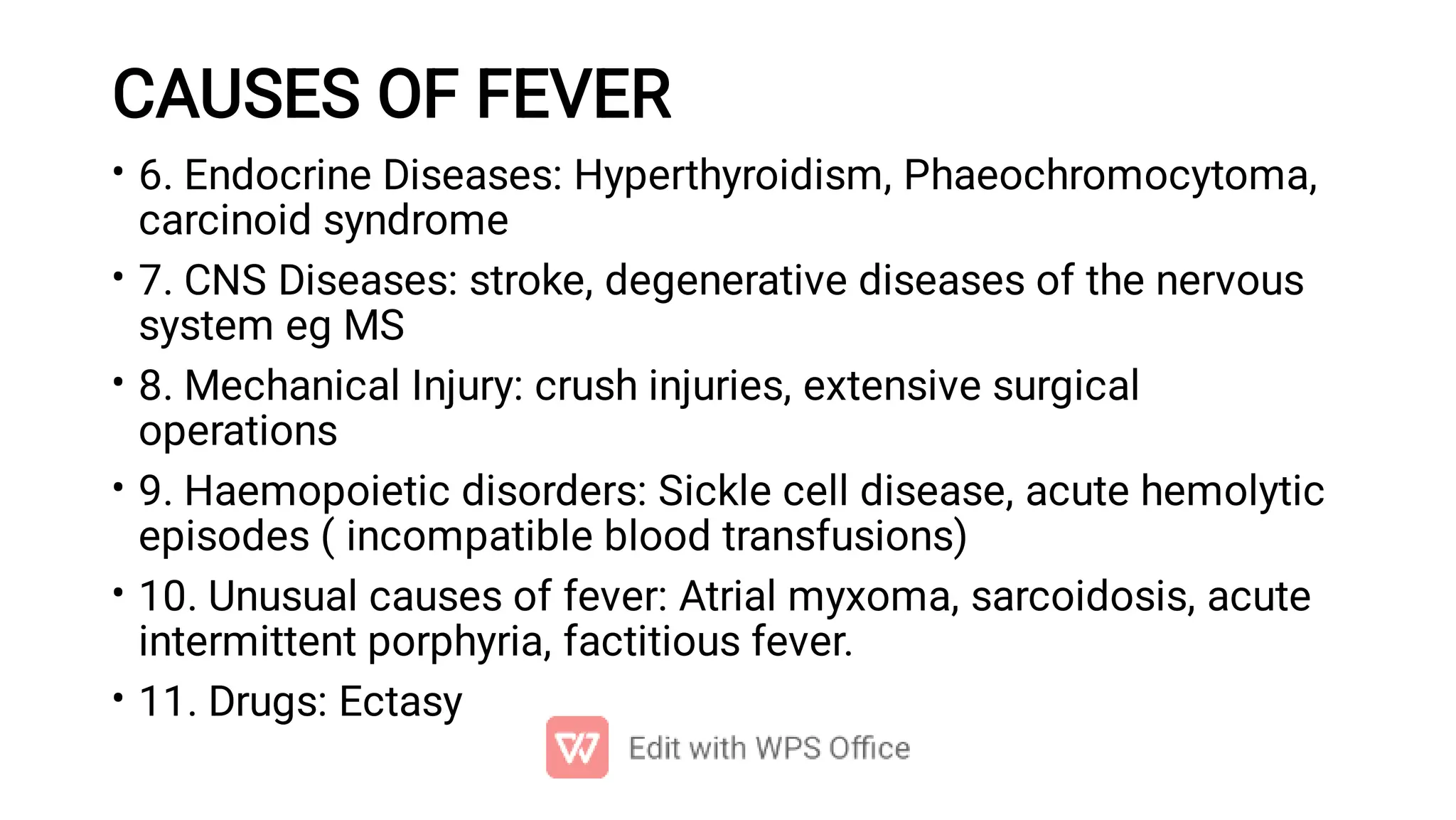FEVER LECTURES INTERNAL MEDICINE UNIVERSITYpdf | PDF