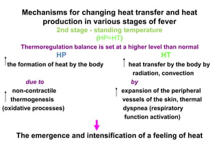 Fever mechanisms and heat transfer. pptx | PPT