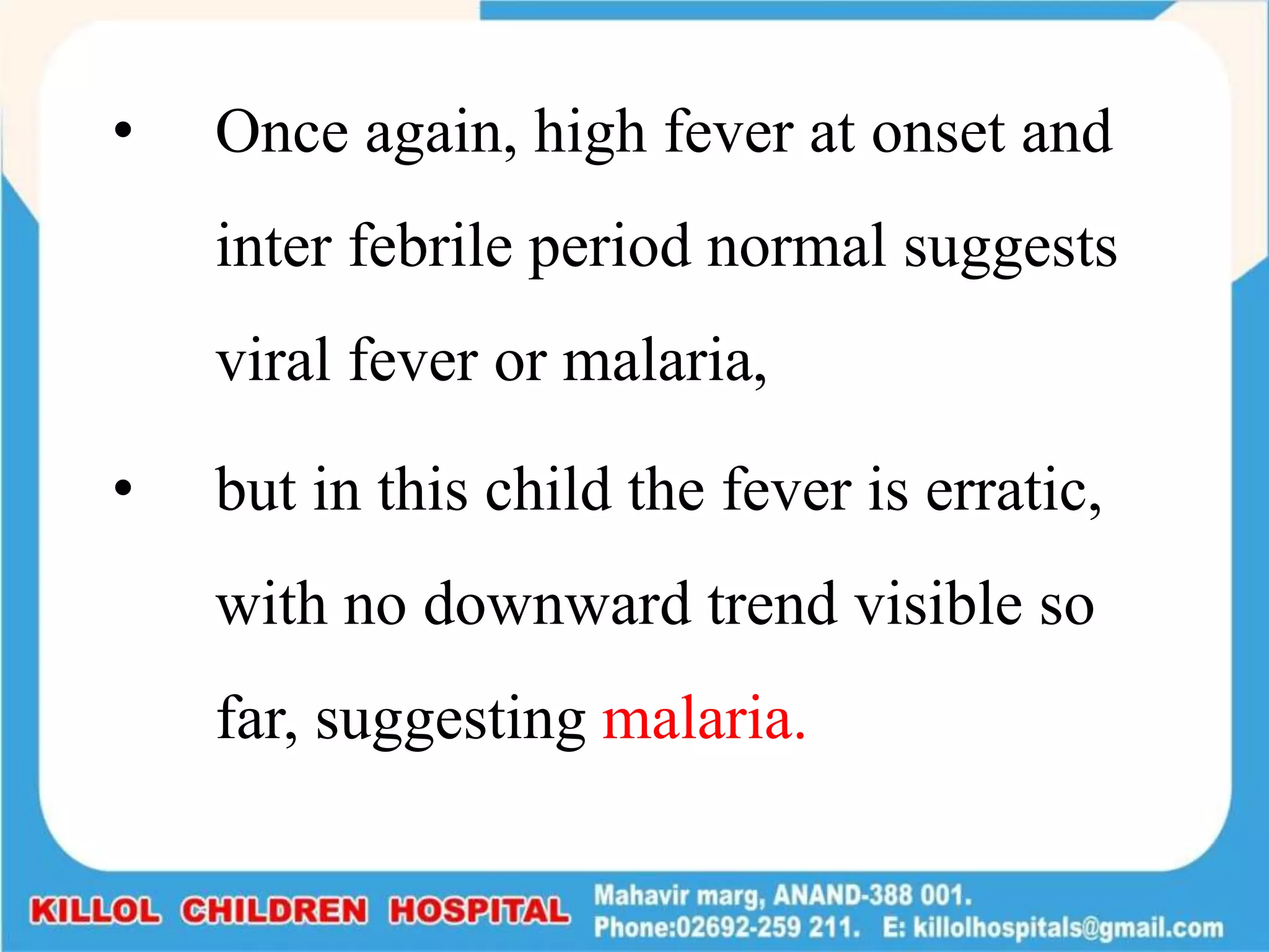 Fever - Approach to Paediatric Patient | PPTX