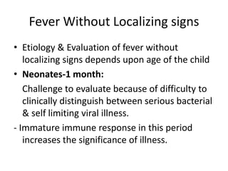 Fever without focus in children | PPTX