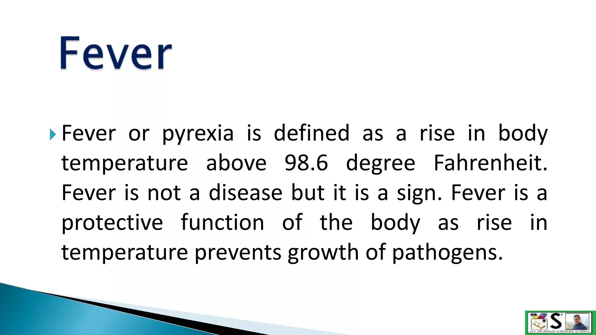 Fever and management of fever in english | PPTX