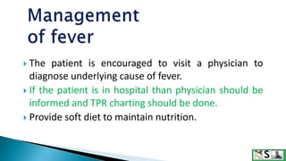 Fever and management of fever in english | PPTX