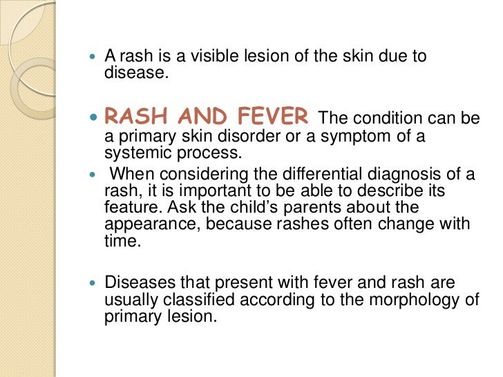 Fever and rash by Dr.Uma