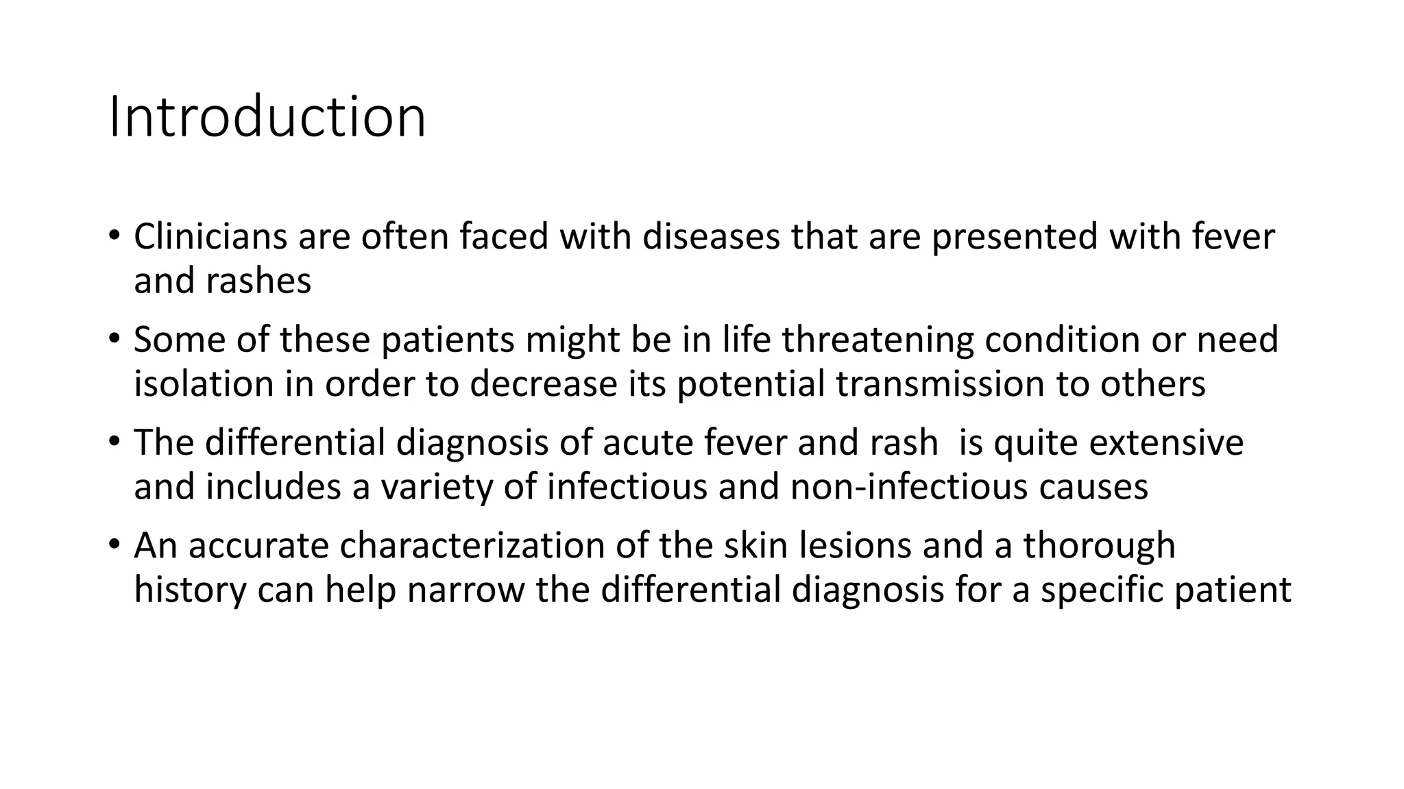 fever and rashes.pptx | Skin and Dermatology | Diseases and Conditions