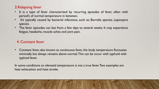 FEVER AND TYPHOID FEVER diseases caused by various agents | PPT