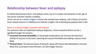 FEVER , EPILEPSY AND SEIZURE DETAILED SLIDES | PPTX