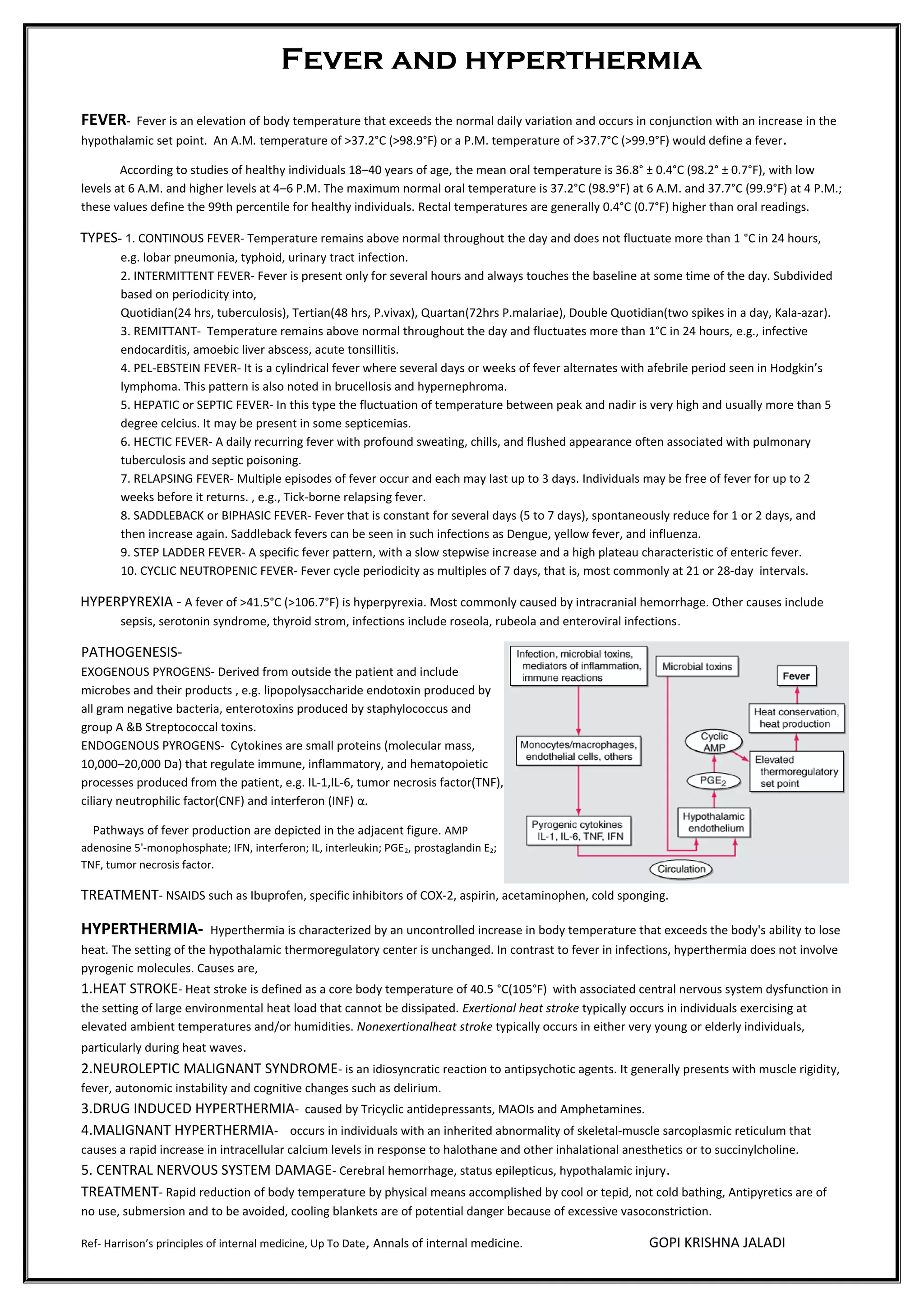 Fever & hyperthermia | DOC