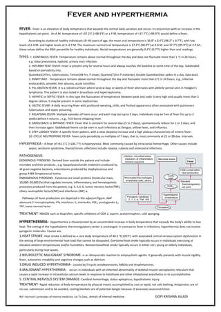 Fever & hyperthermia | DOC | Infectious Diseases | Diseases and Conditions