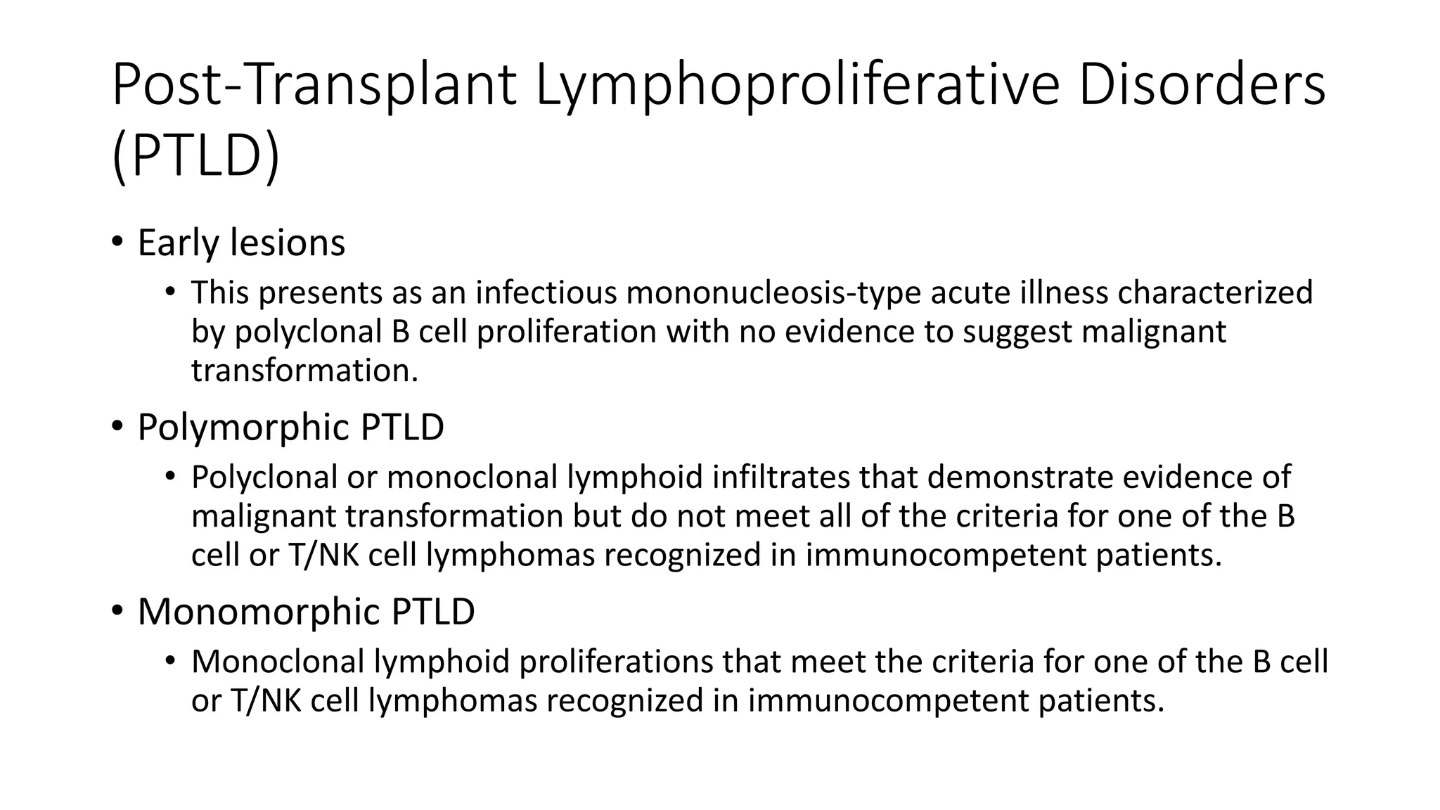 Fever in a Post Transplant Patient | PPT