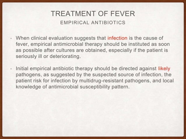Fever in icu pptx | PPTX