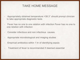Fever in icu pptx | PPTX