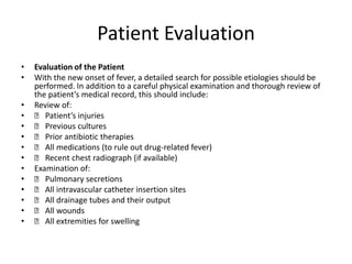Fever in the icu | PPTX
