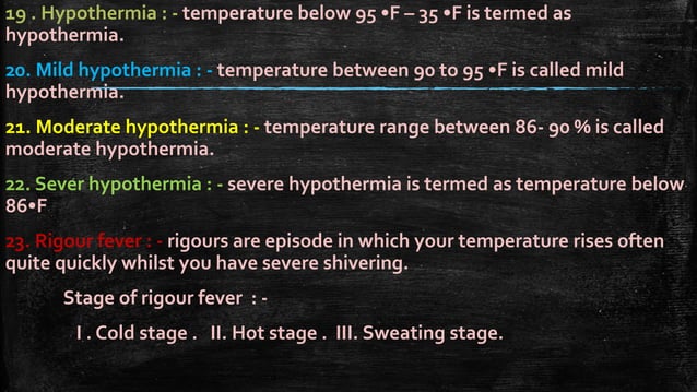 fever introduction, definition, causes, factors affecting, types of ...