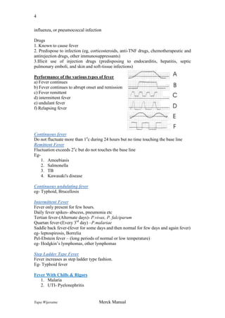 Fever lecture note | DOCX