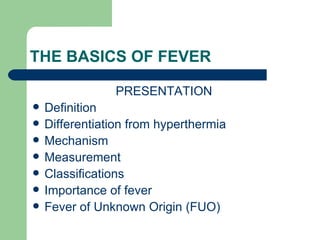 Fever Of Unknown Origin | PPT