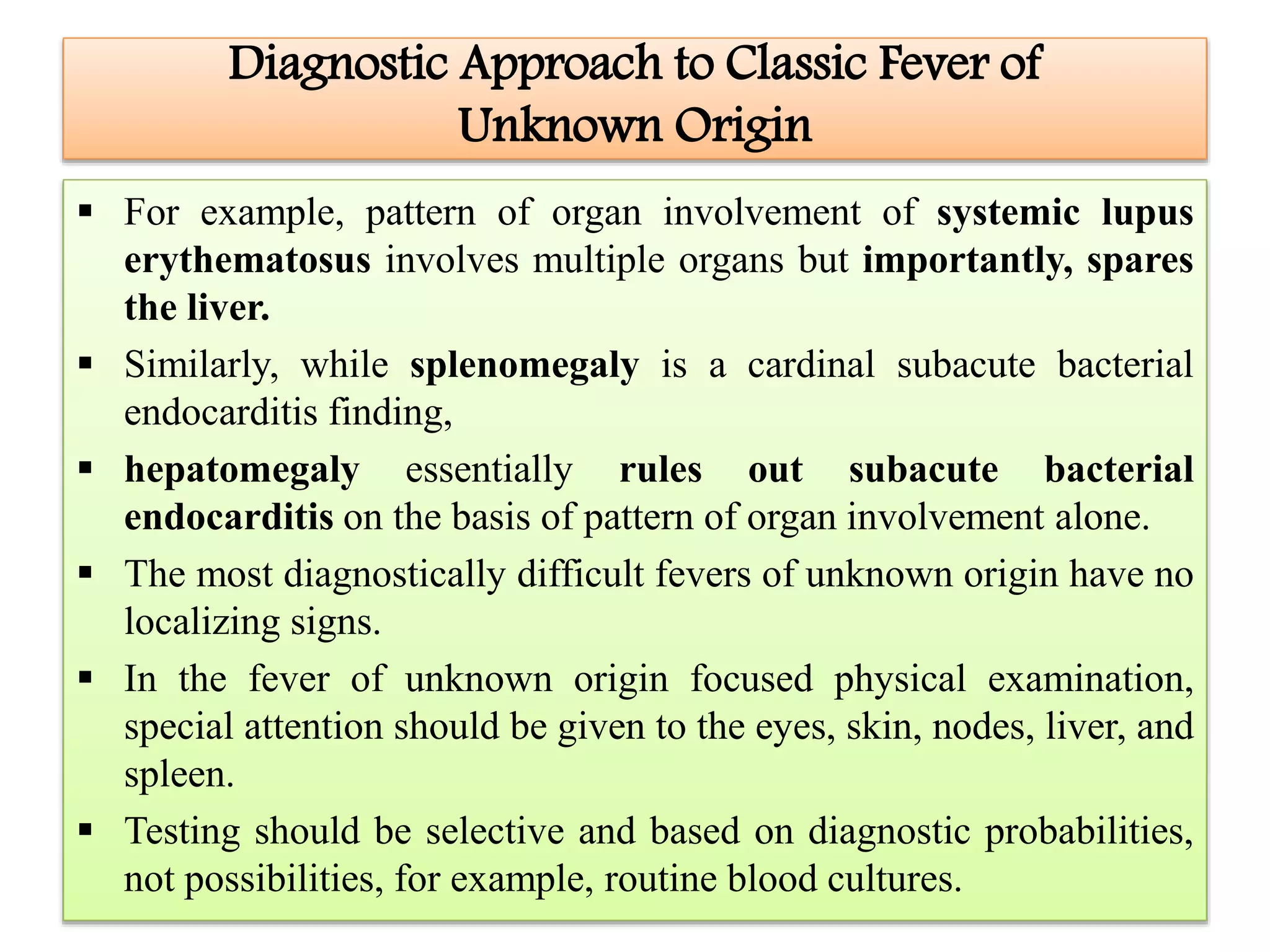 Fever of unknown origin | PPTX