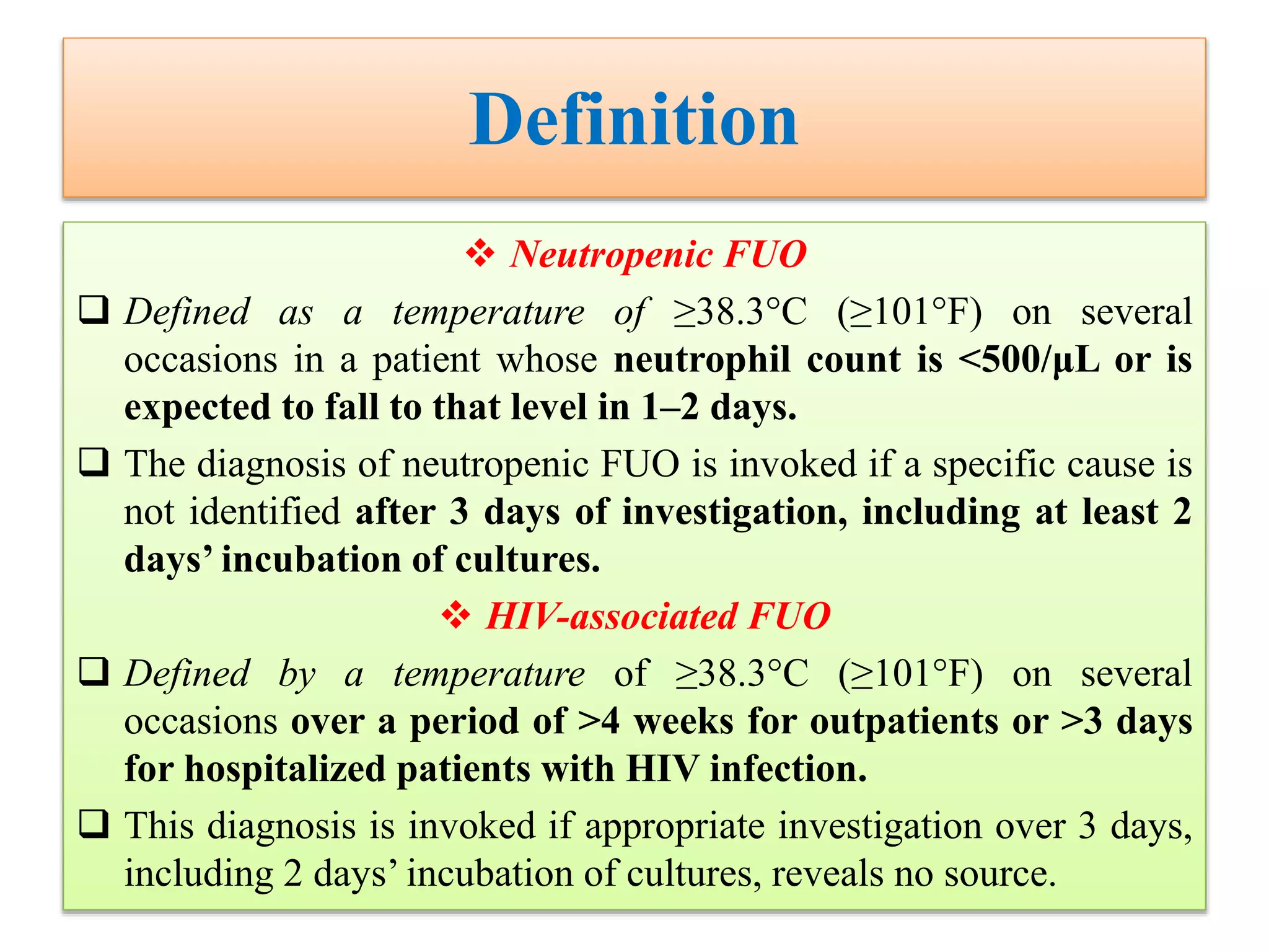 Fever of unknown origin | PPTX