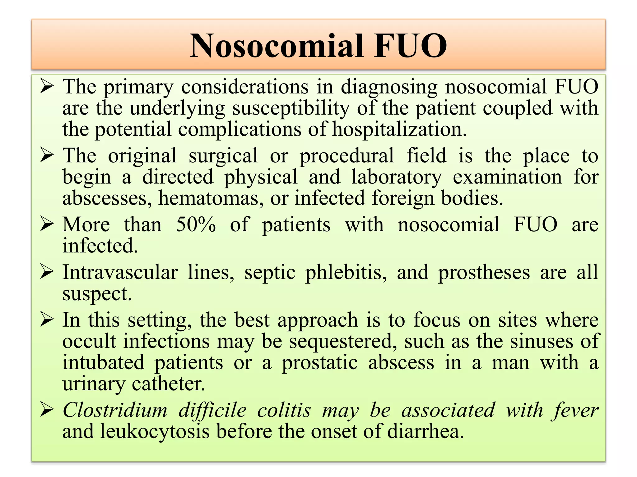 Fever of unknown origin | PPTX