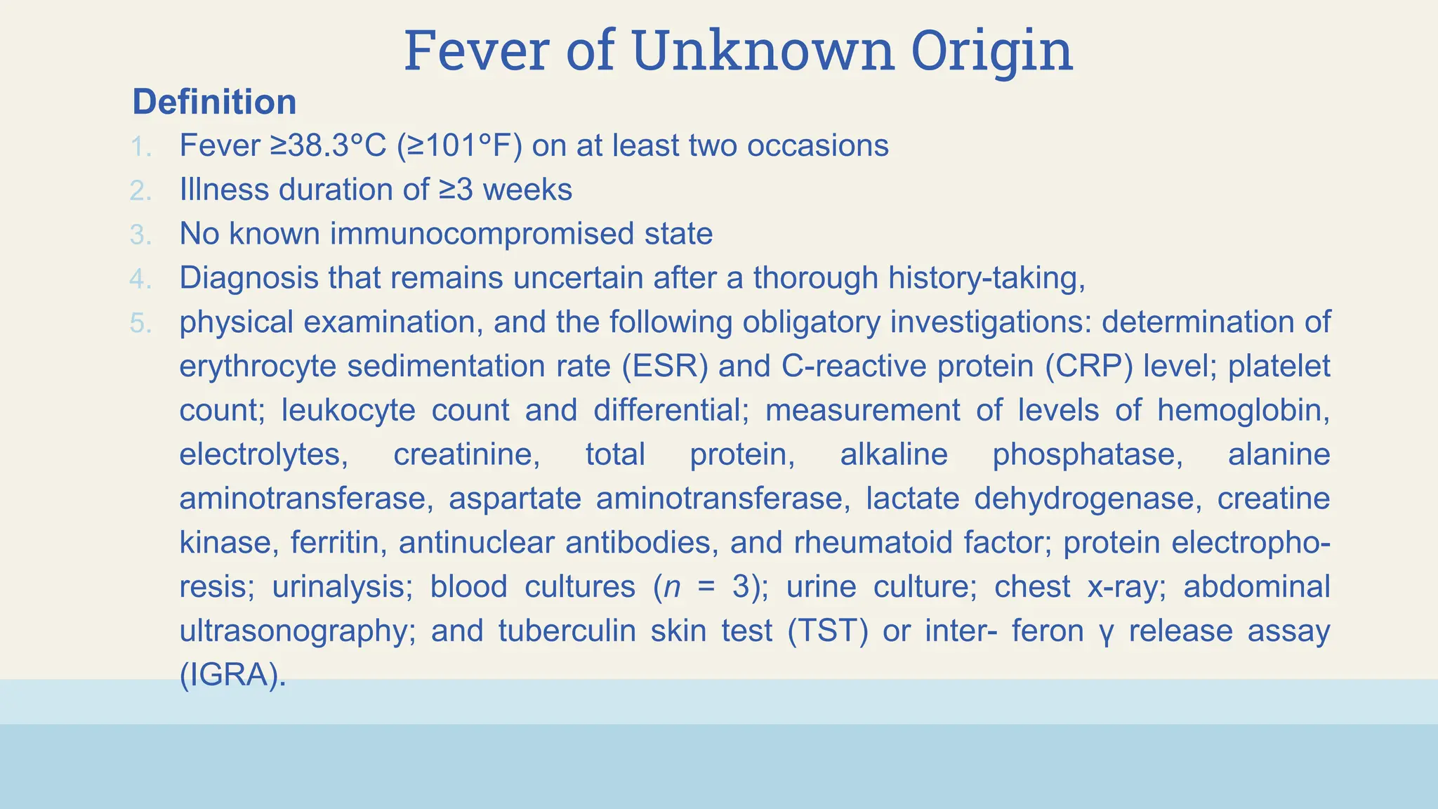 Fever of Unknown Origin.pptx. unknown febrile , fever with no cause | PPT