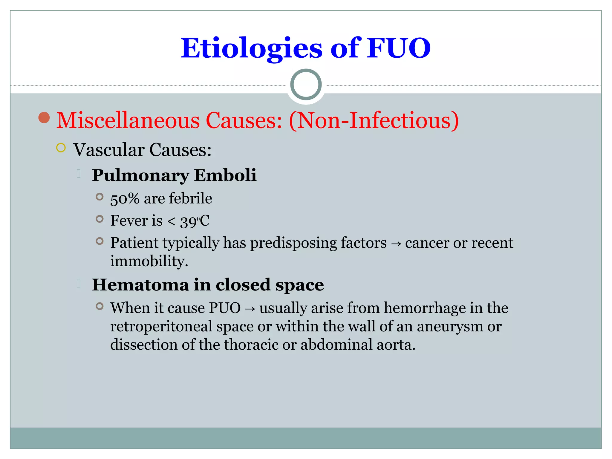 Fever of unkown origin | PPT