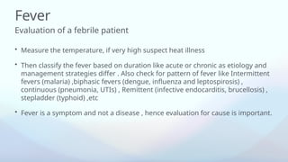 Fever presentation.pptx this is the ppt on the fever | PPTX