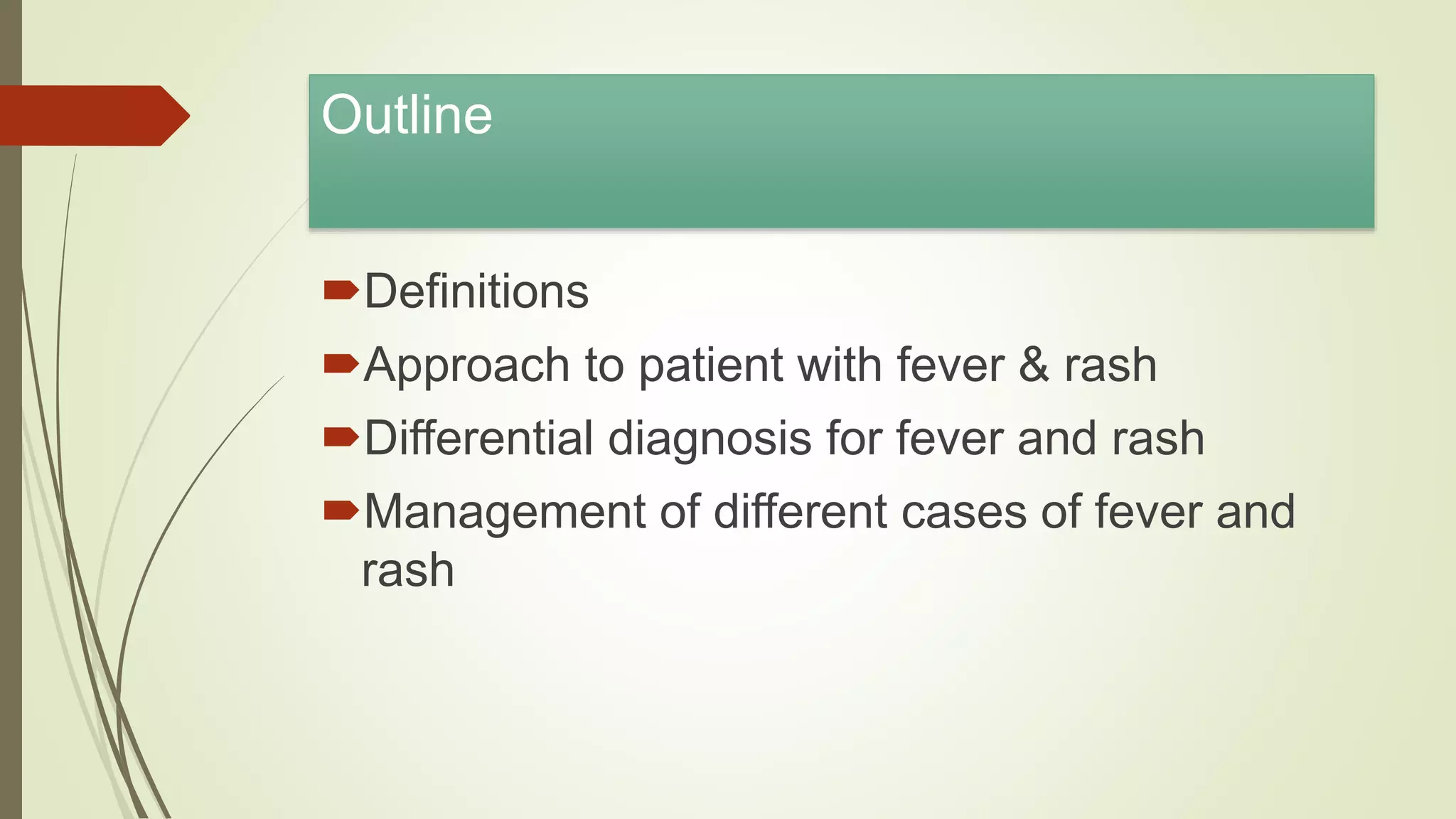Fever & Rash | PPTX