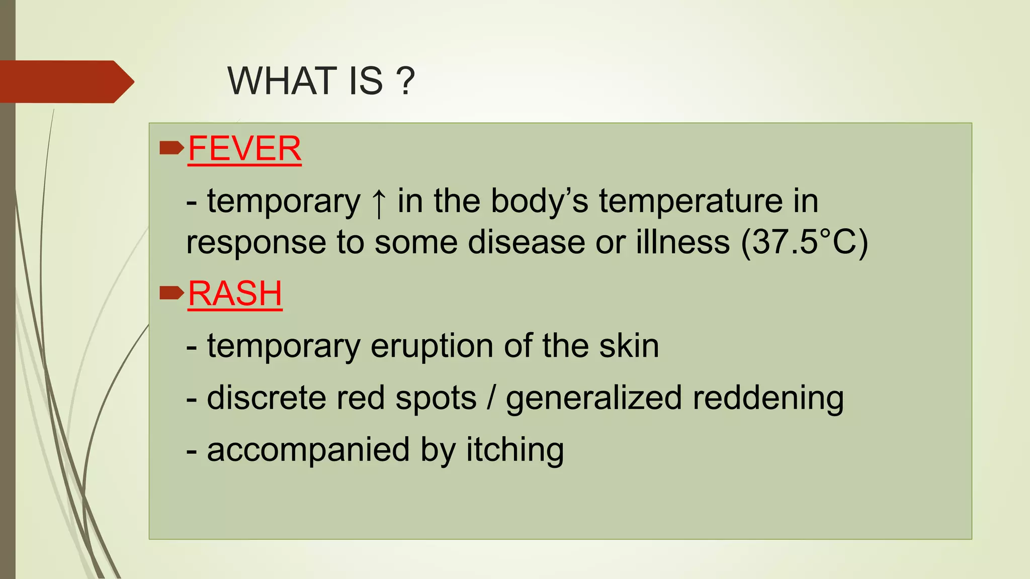 Fever & Rash | PPTX