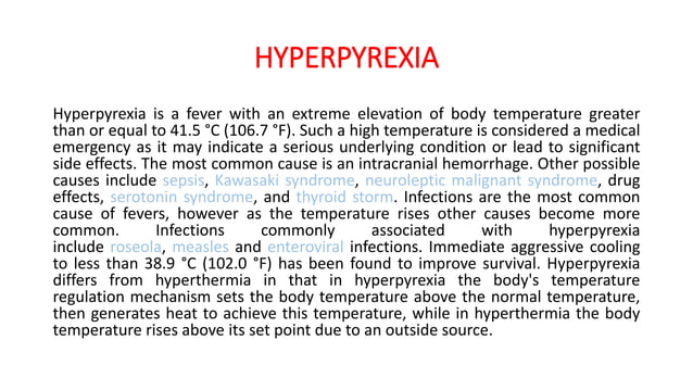 Fevers | PPTX | Blood Disorders | Diseases and Conditions