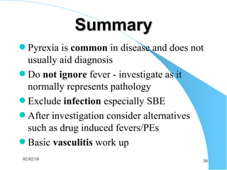 Fevers And Rheum Disease | PPT