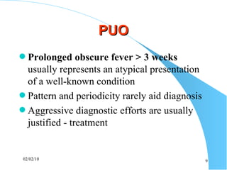 Fevers And Rheum Disease | PPT