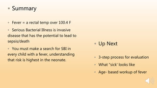 Evaluating Pediatric Fever Pptx