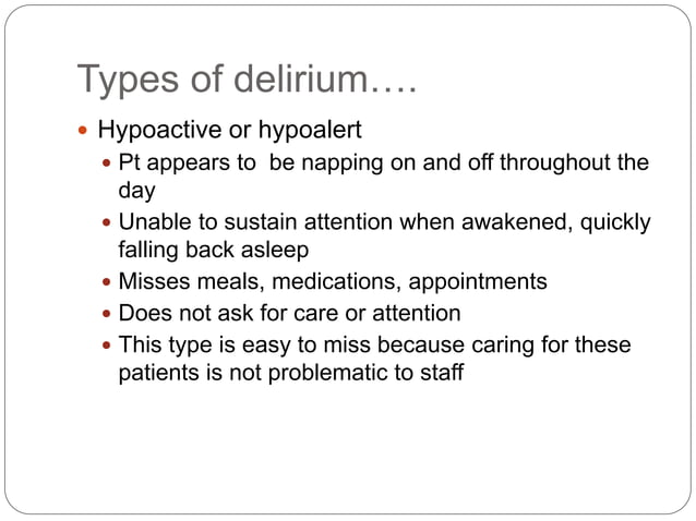 Fever with delirium apicon | PPT
