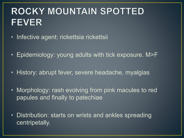 Fever with rash in dermatology. | PPTX | Infectious Diseases | Diseases ...