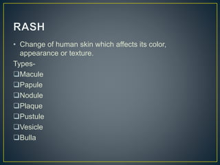 Fever with rash in dermatology. | PPTX