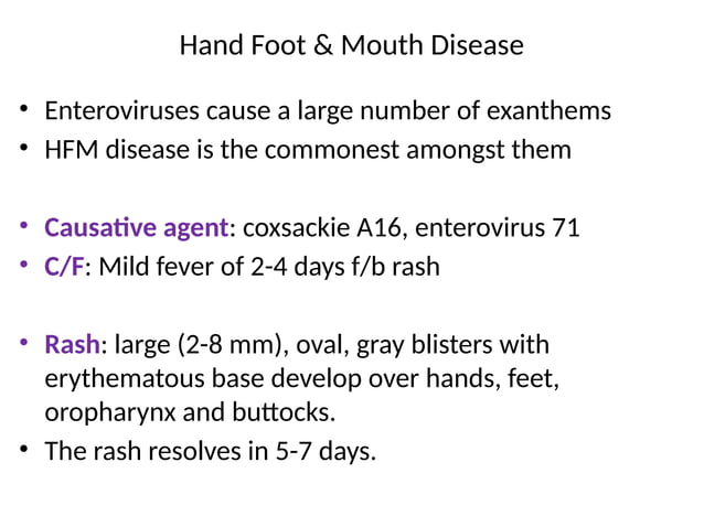 Fever with rash - Diagnosis and Treatment | PPTX