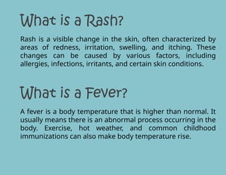 Fever with Rashes DIFFERENTIAL DIAGNOSIS | PPTX