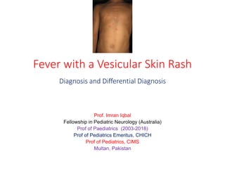Fever with vesicular skin rash in children 2021 | PDF | Infectious ...