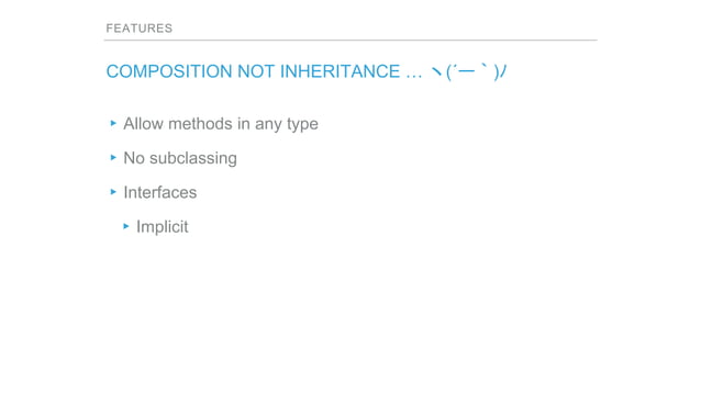Back end User Group / Golang Intro | PPT