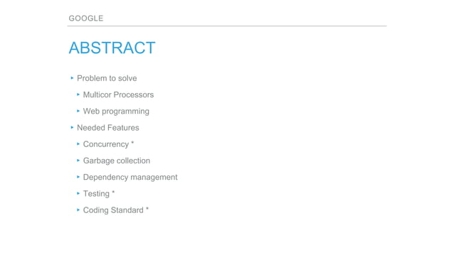 Back end User Group / Golang Intro | PPT